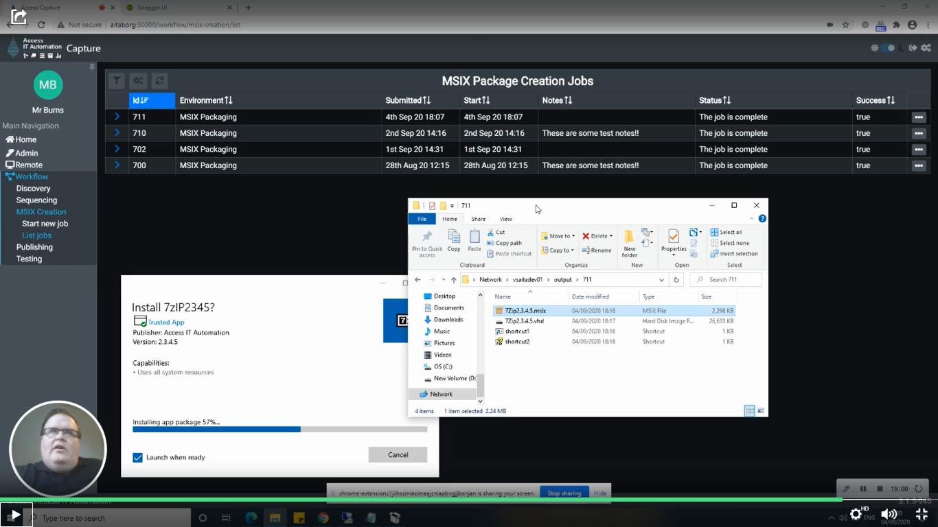 How To Create An Msix With App Attach Using Access Capture Video Access It Automation