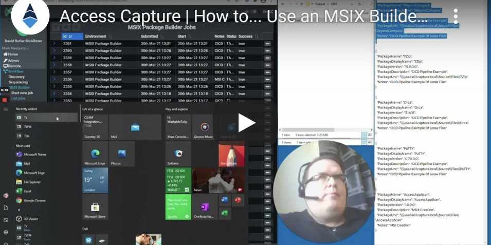 Access Capture | How to… Use an MSIX Builder (CICD Pipeline) - Access IT Automation